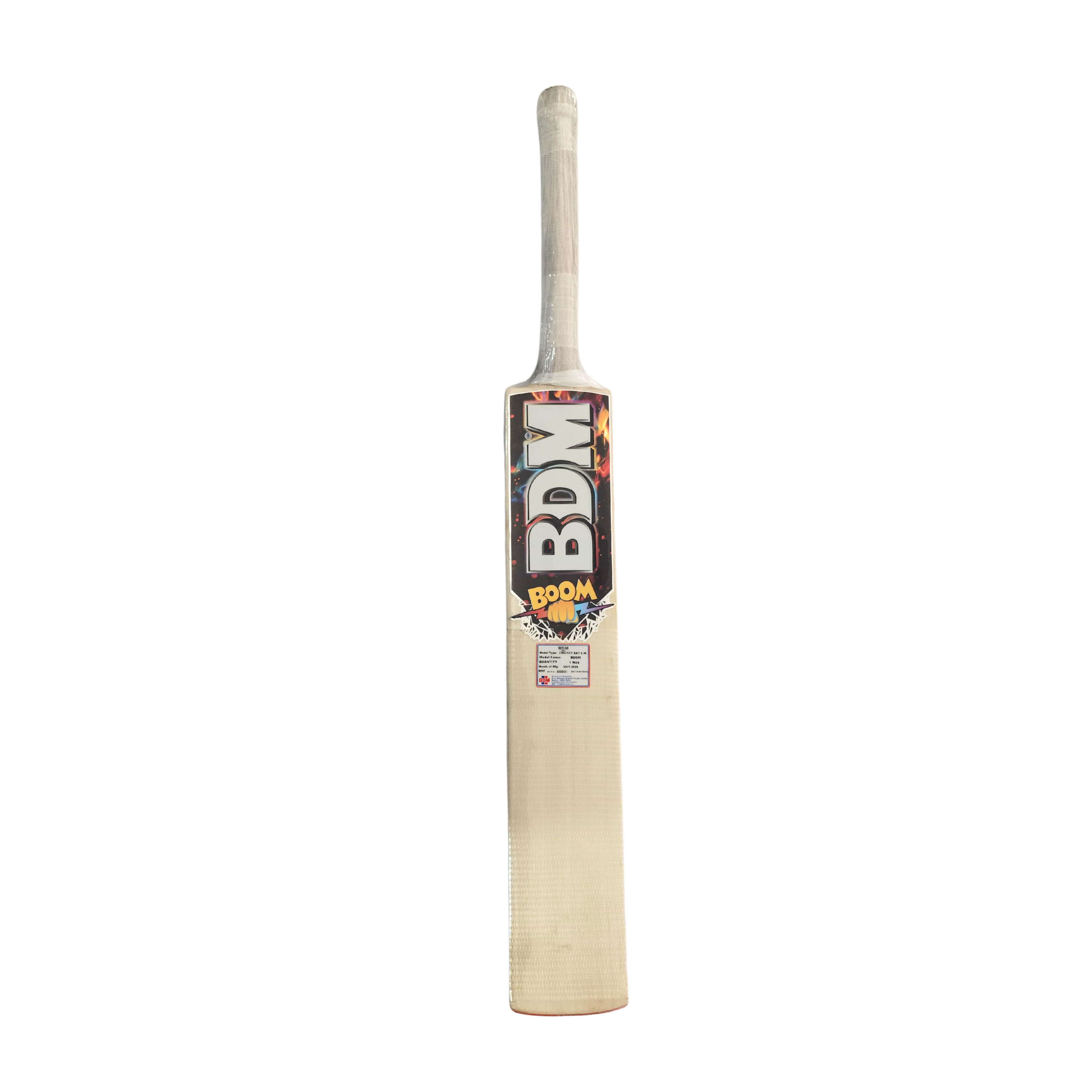 BDM Boom English Willow Cricket Bat – Grade 4 Willow, Powerarc Blade