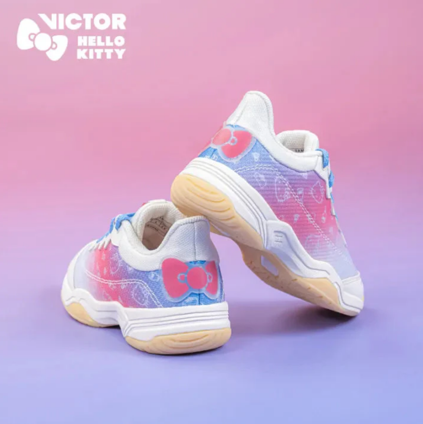 Victor X Hello Kitty KT-JR L Junior Badminton Shoes for Girls